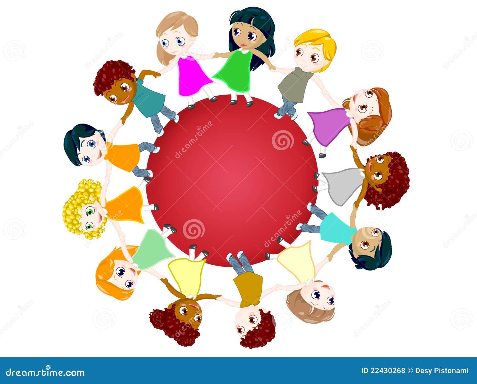 Circle for peace stock illustration. Illustration of children - 22430268