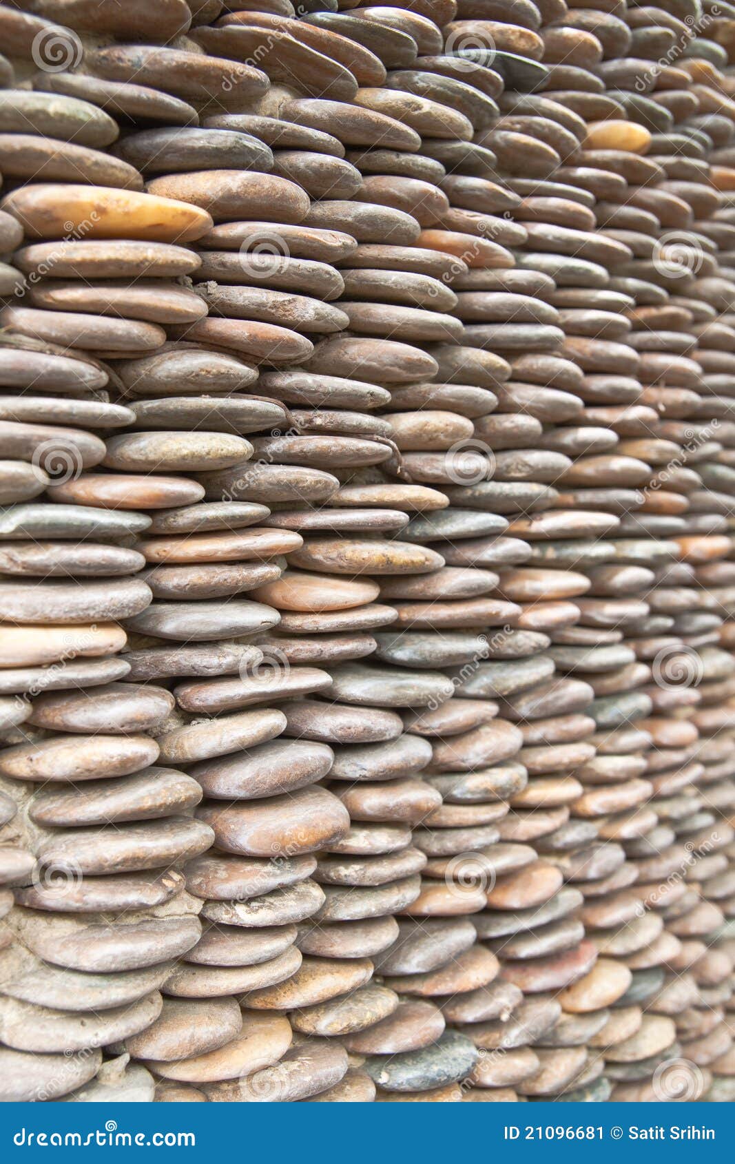 Circle pebble wall stock image. Image of circle, texture - 21096681