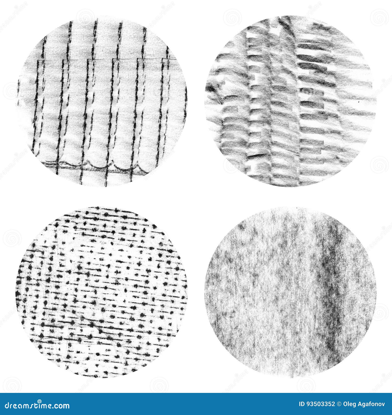 Circle Pencil Textured Shape Background Stock Illustration ...