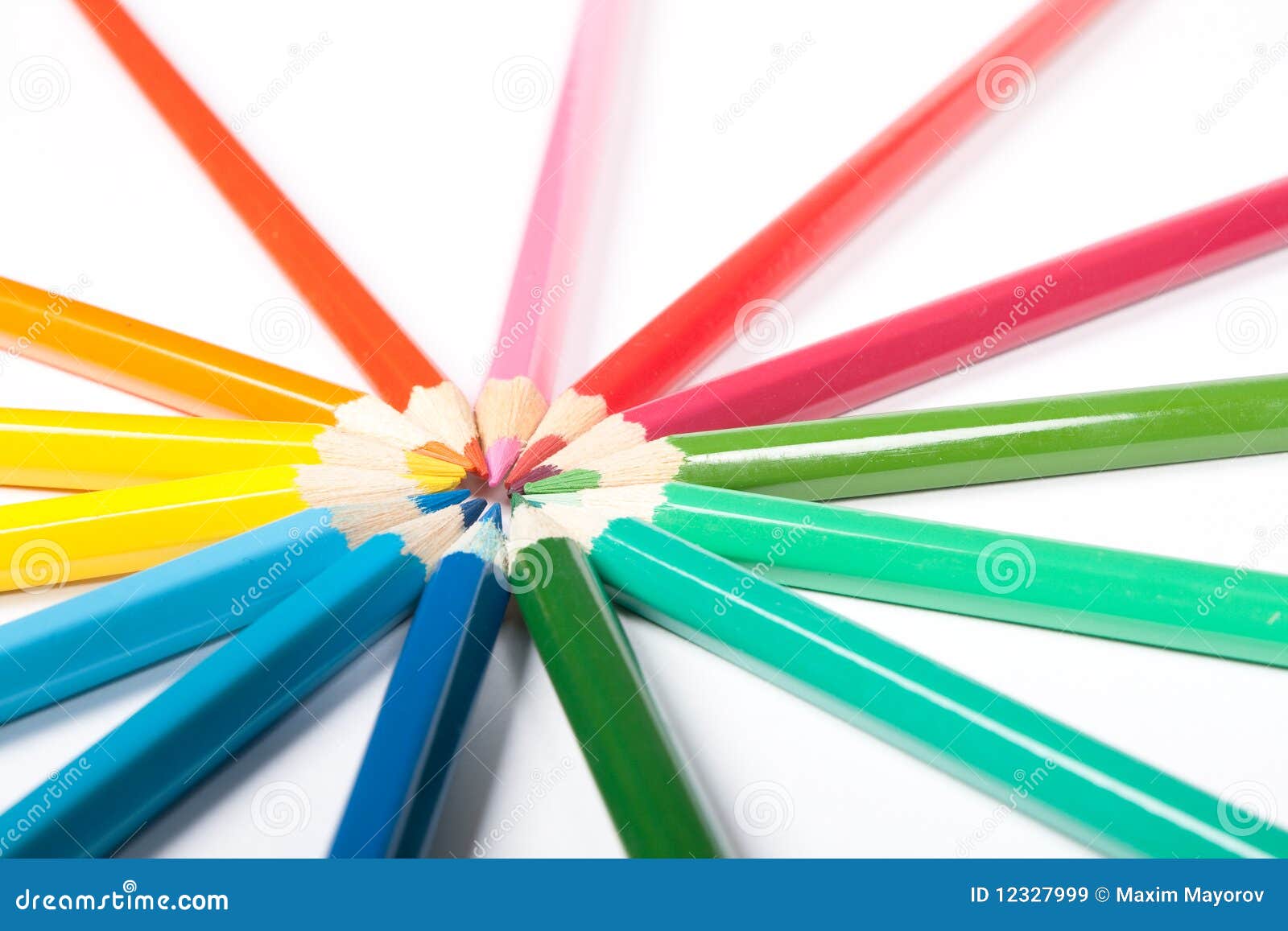 Circle of pencils stock image. Image of abstract, design - 12327999