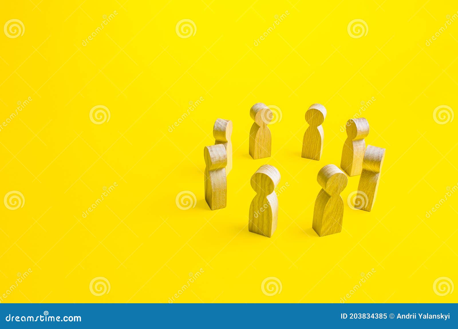 Circle of People. Teamwork. Business Meeting. Negotiations, Reaching ...