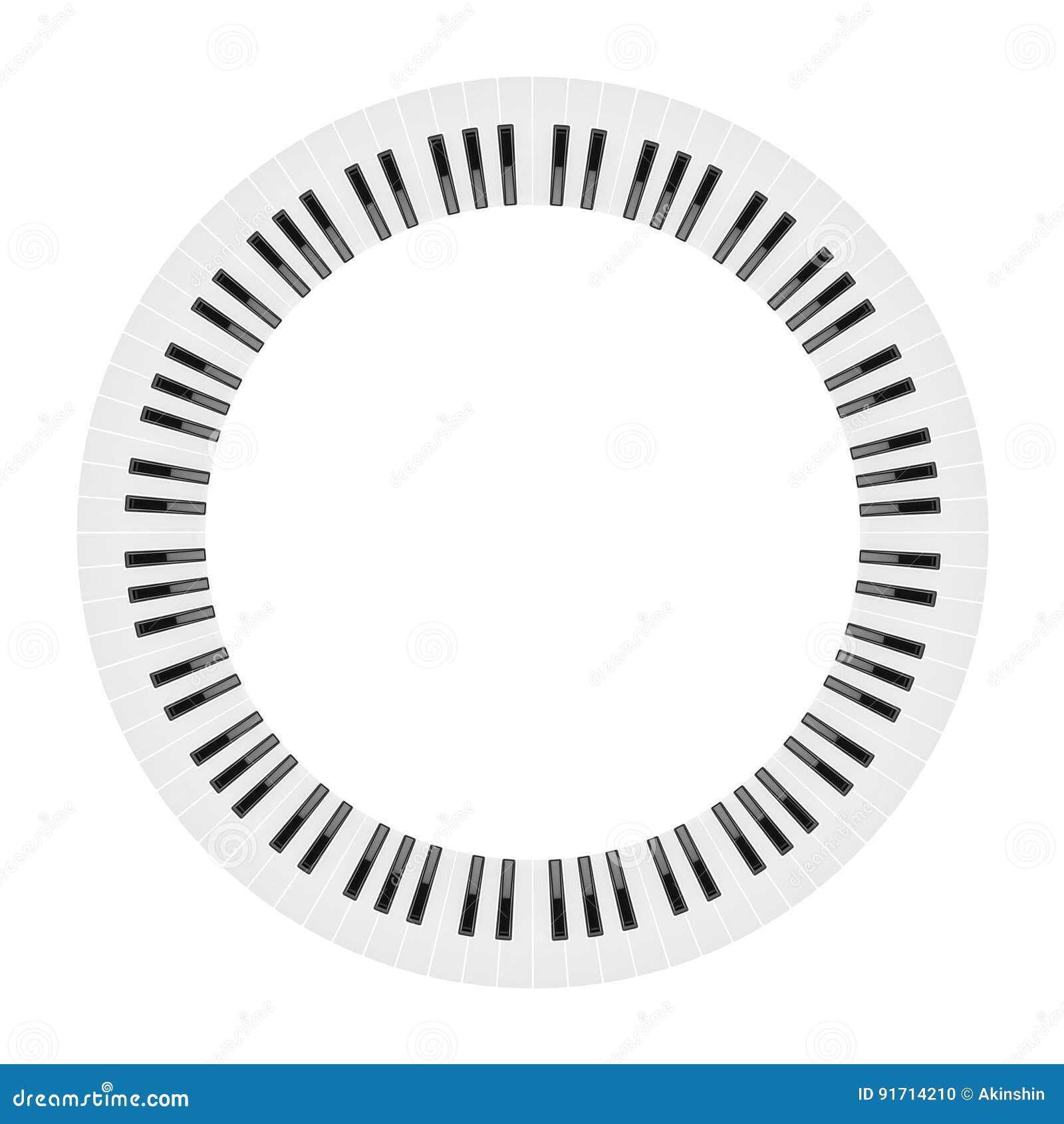 Circle piano keyboard stock photo. Image of play, abstract - 91714210