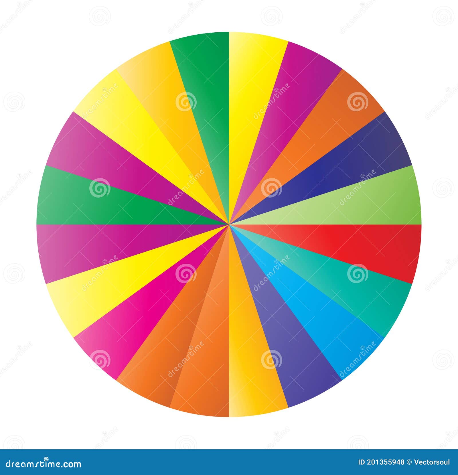 Circle Pie Chart, Pie Diagram Icon from 2 To 20 Sections. Simple, Basic ...