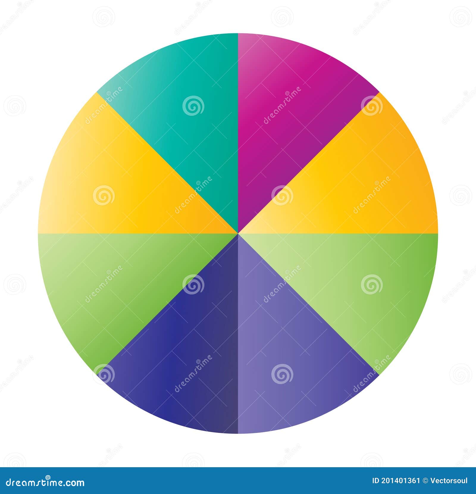 Circle Pie Chart, Pie Diagram Icon from 2 To 20 Sections. Simple, Basic ...