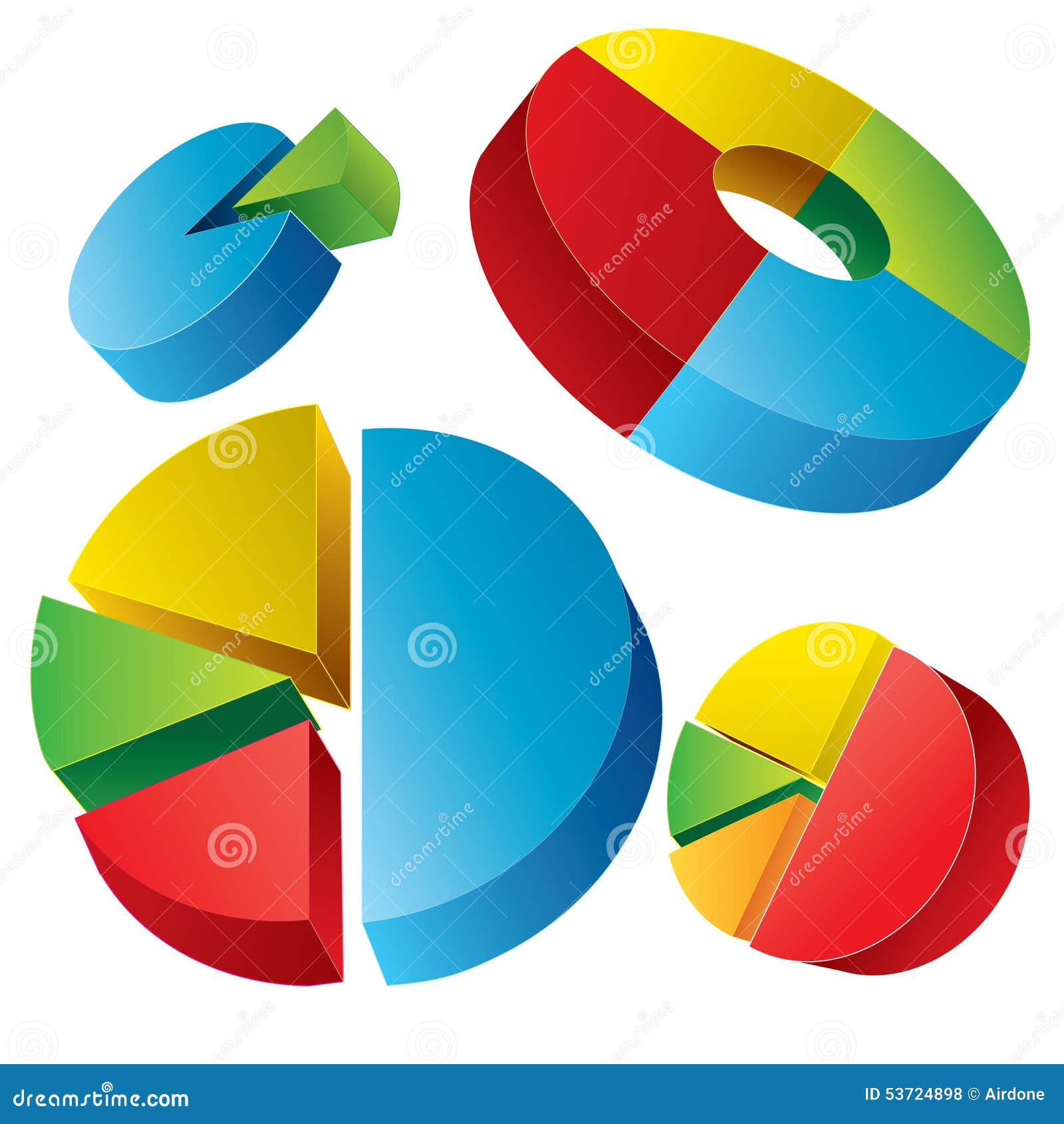 Circle Pie Chart Infographic Stock Vector - Illustration of element ...