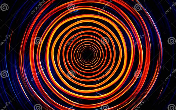 Circle Plates Rotating in Circular Motion. Stock Illustration ...