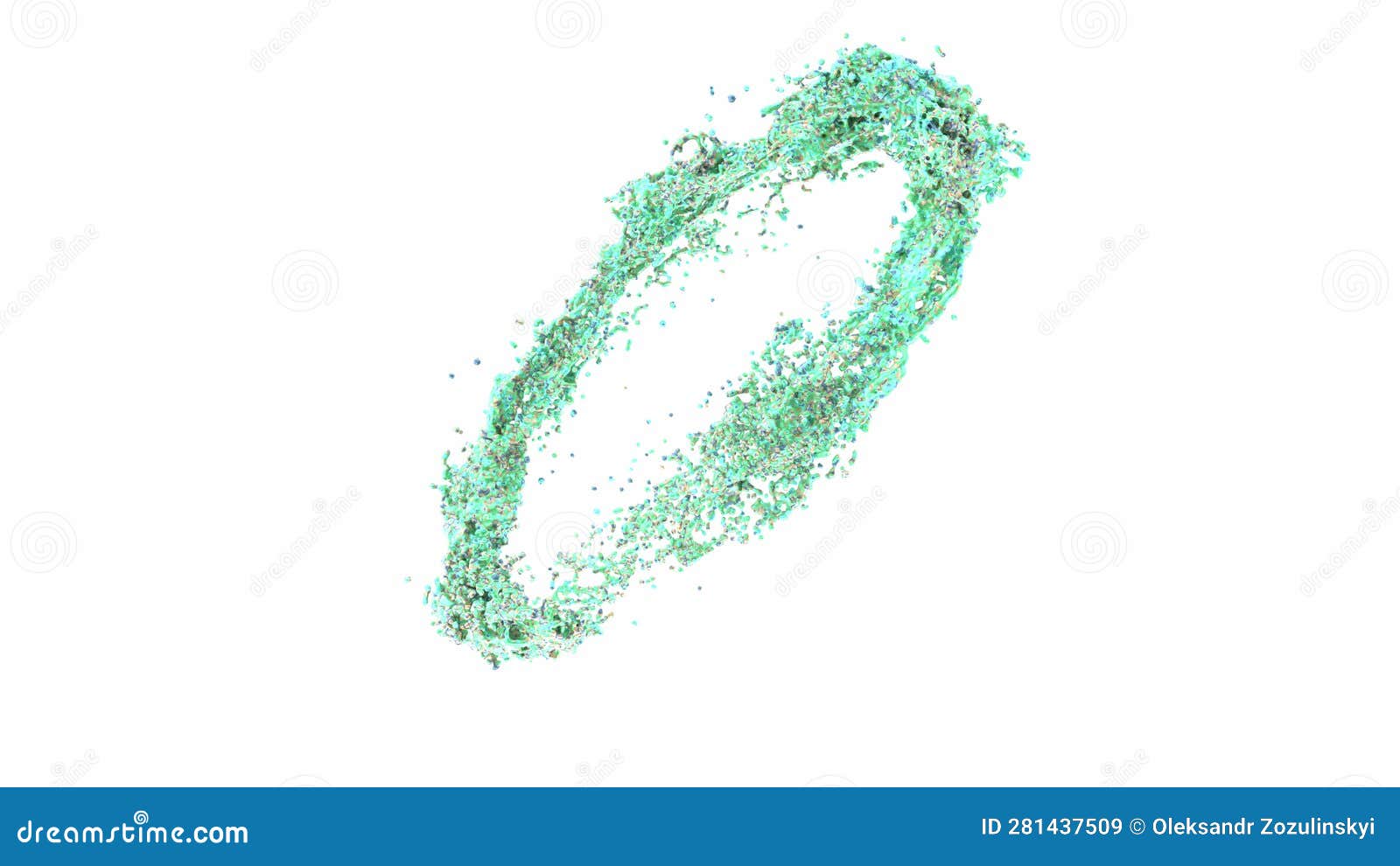 Circle Portal on White Transparent Back 3d Stock Illustration ...