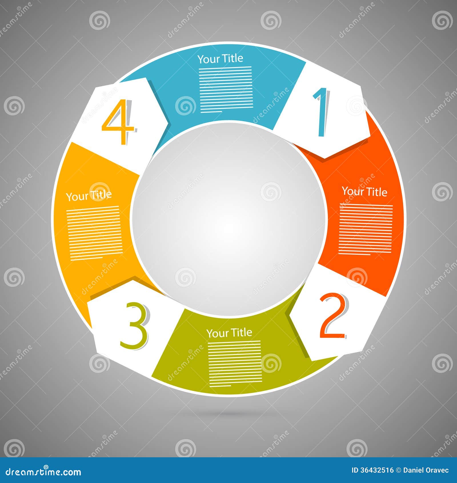 Circle Progress Steps for Tutorial, Infographics Stock Vector ...