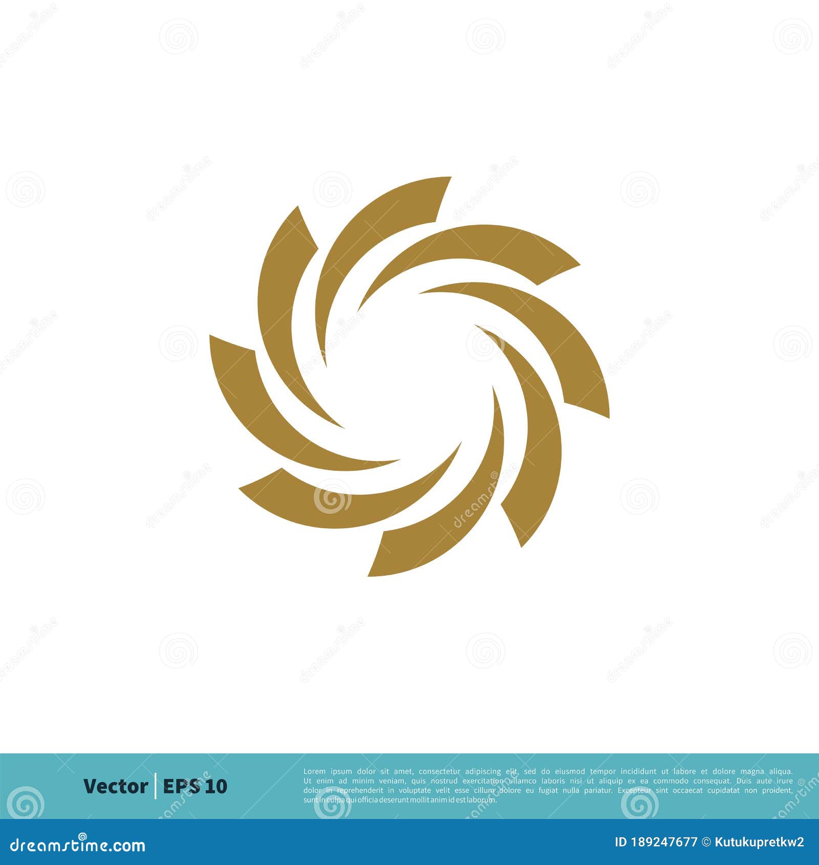 Circle Propeller Decoration Icon Vector Logo Template Illustration ...