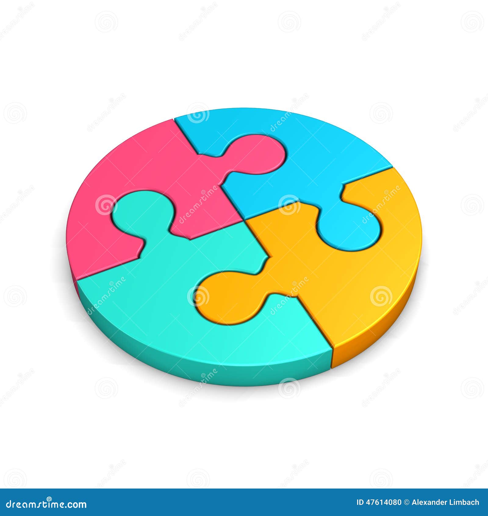 Circle Puzzle stock illustration. Illustration of bundle - 47614080