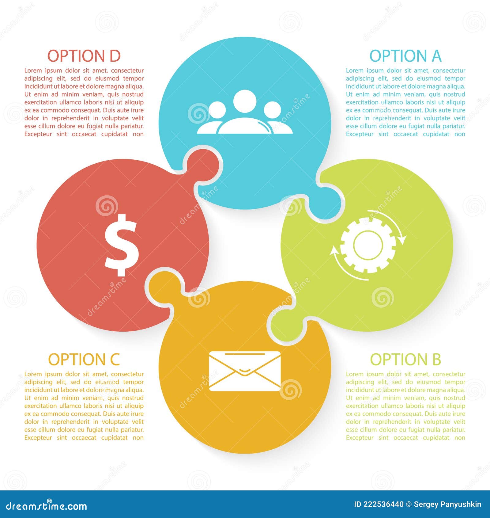 Circle Puzzle Infographic Template for Cycle Diagram, Graph, Web Design ... Circle Puzzle Infographic Template for Cycle Diagram, Graph, Web Design ...