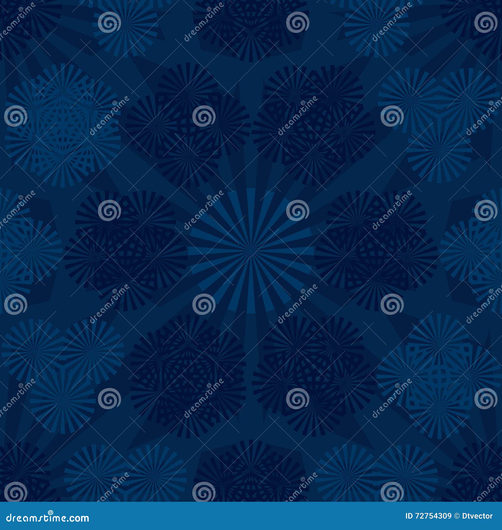 Circle Ray Symmetry Seamless Pattern Stock Vector - Illustration of ...