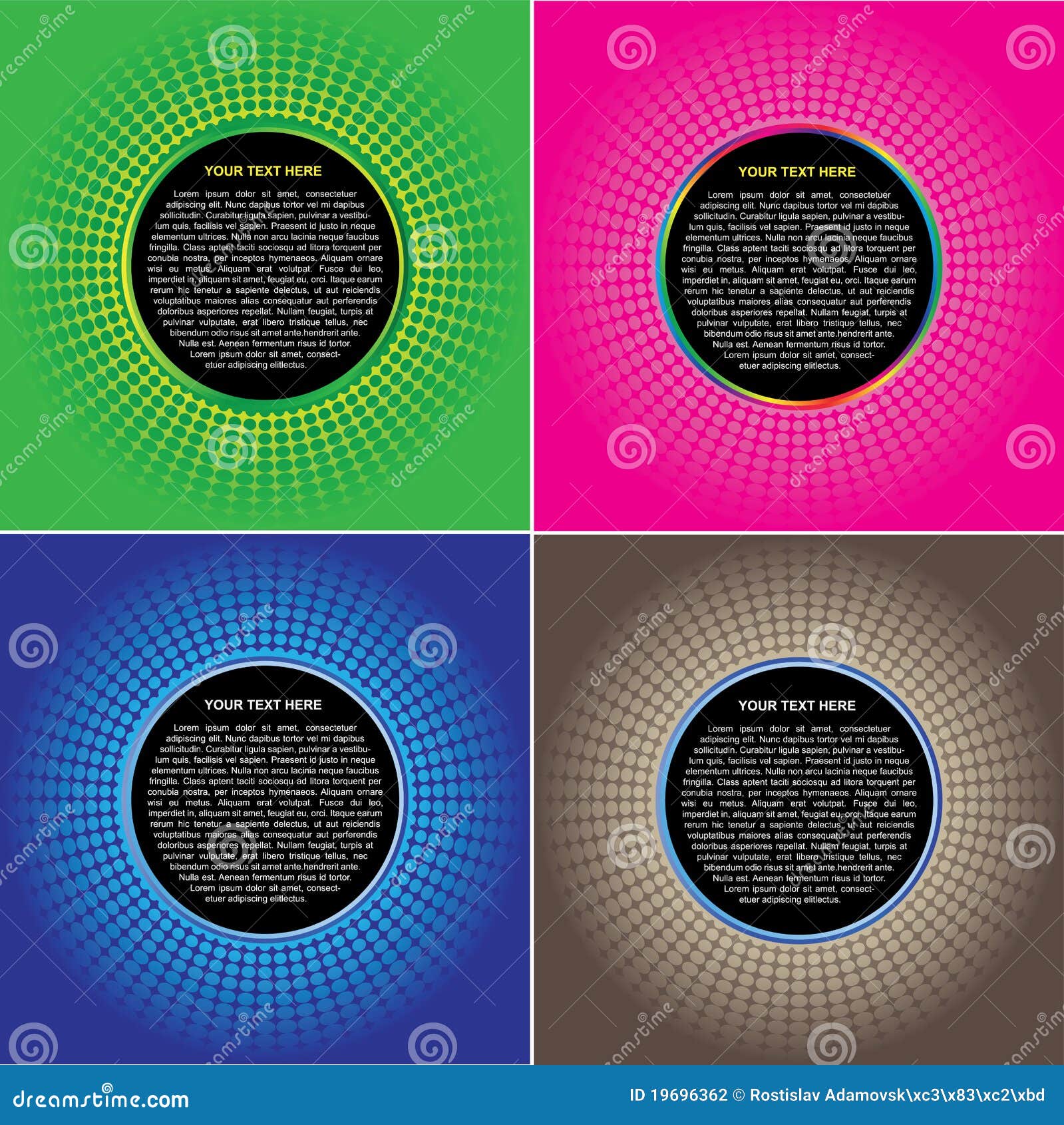 Circle with rays for text stock vector. Illustration of etiquette ...