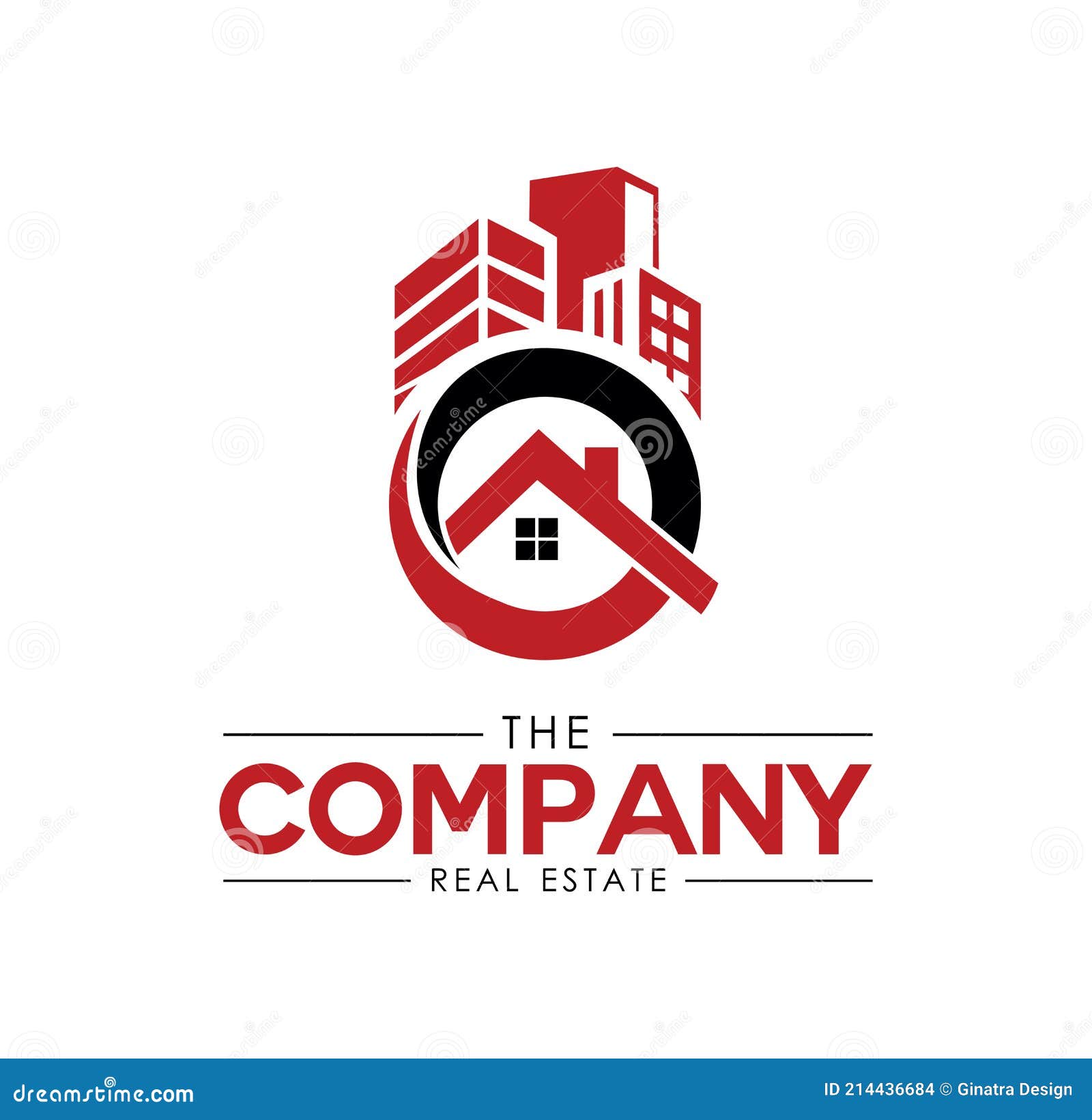 Circle Real Estate Company Logo Stock Vector - Illustration of estate ...