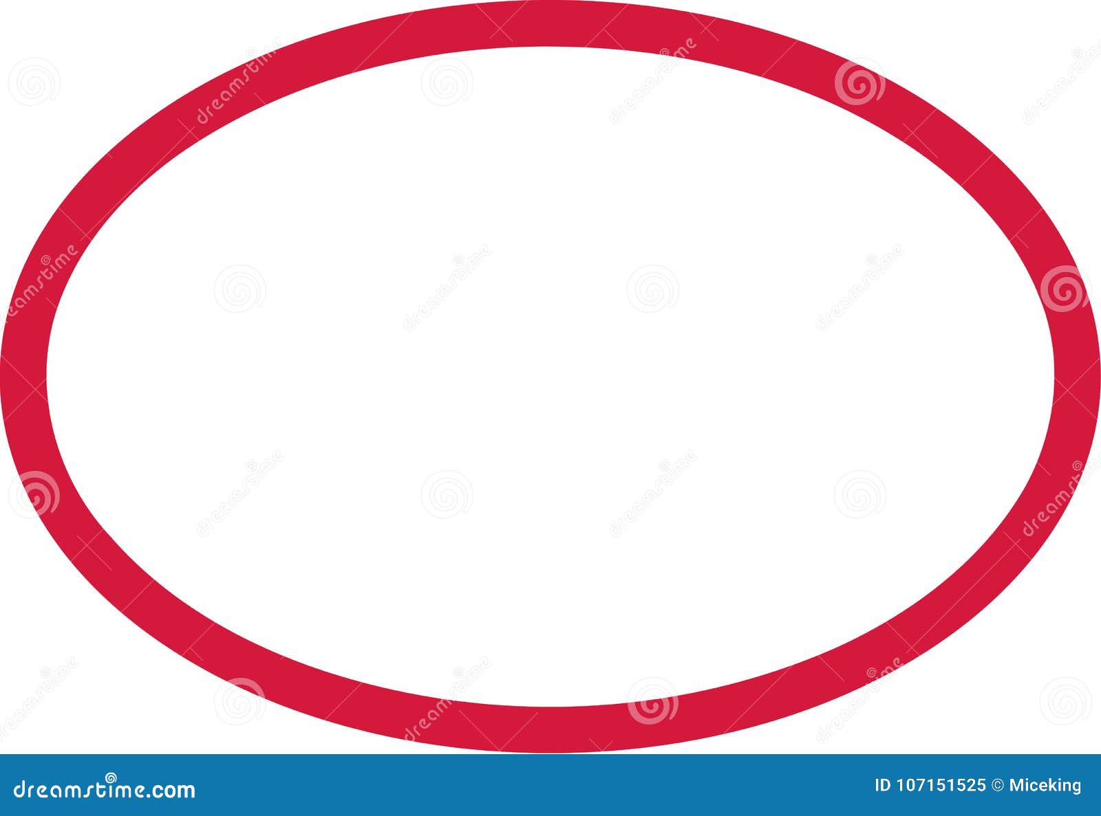 Circle red outline stock illustration. Illustration of icon - 107151525