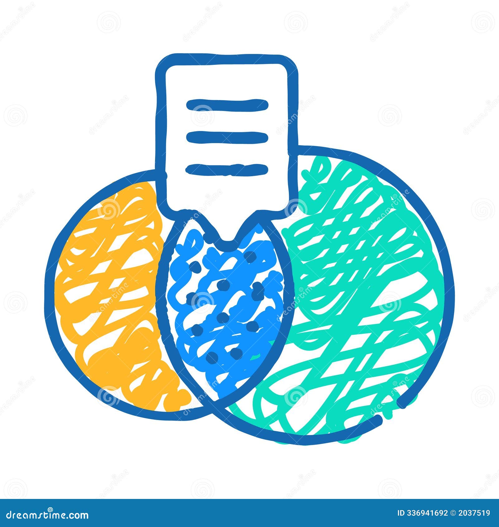 Circle of Relationships Icon Doodle Illustration Stock Vector ...