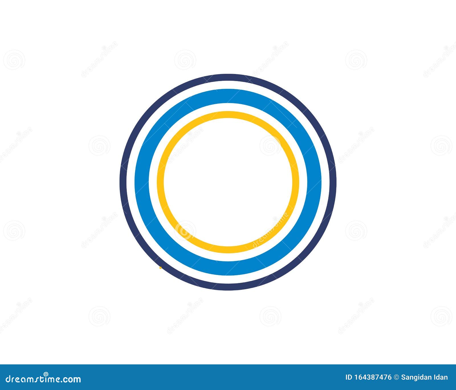 Circle Ring Logo Template Vecto Stock Vector - Illustration of swirl ...