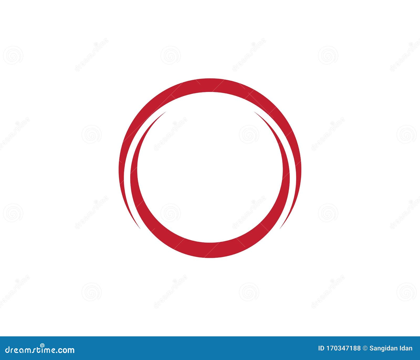 Circle Ring Logo Template Vector Stock Vector - Illustration of ...