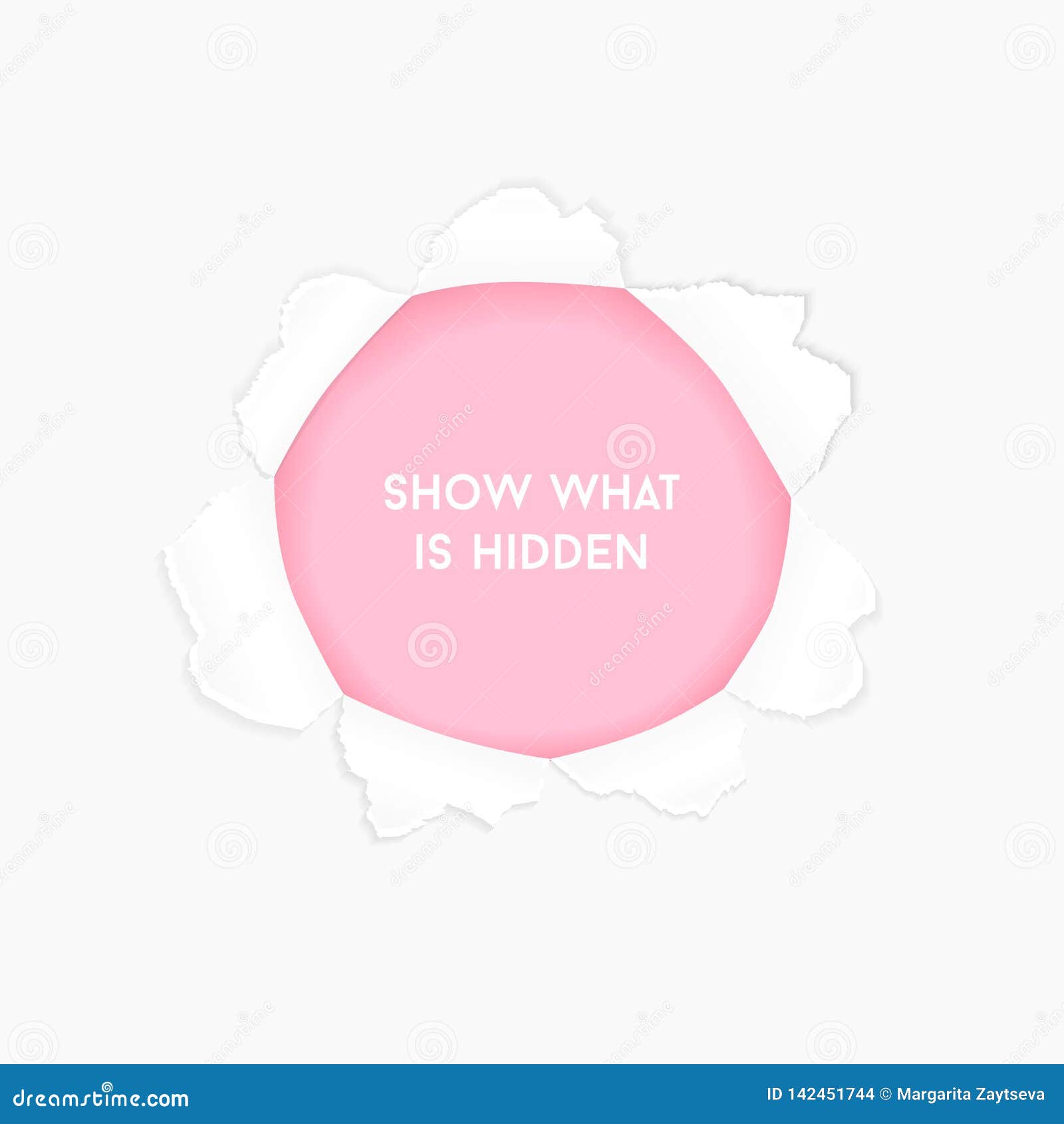 Circle ripped grey paper. stock vector. Illustration of frame - 142451744