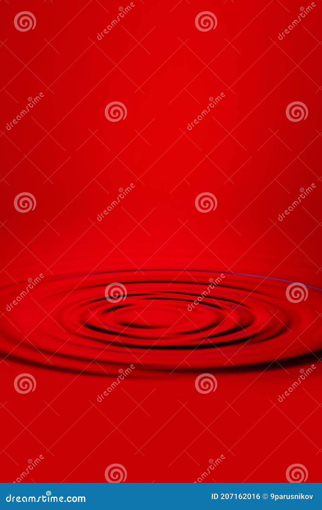 The Circle Ripple of the Surface of the Blue Water. Stock Photo - Image ...