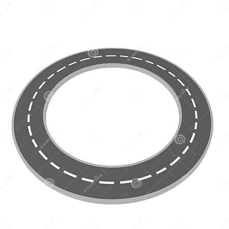 Circle Road stock illustration. Illustration of transportation - 4724108
