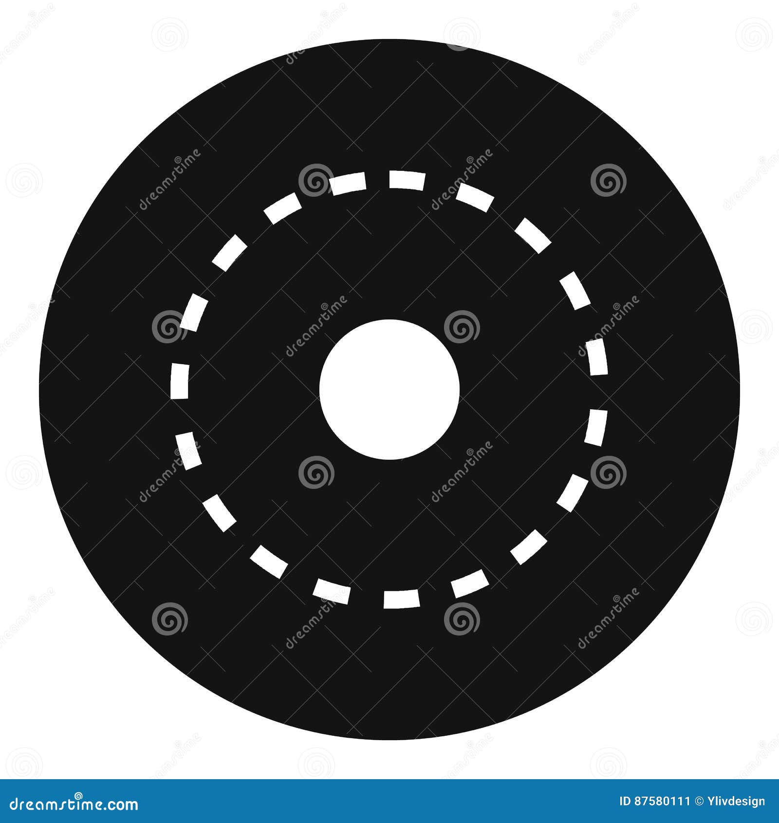 Circle Road Icon, Simple Style Stock Vector - Illustration of speedway ...