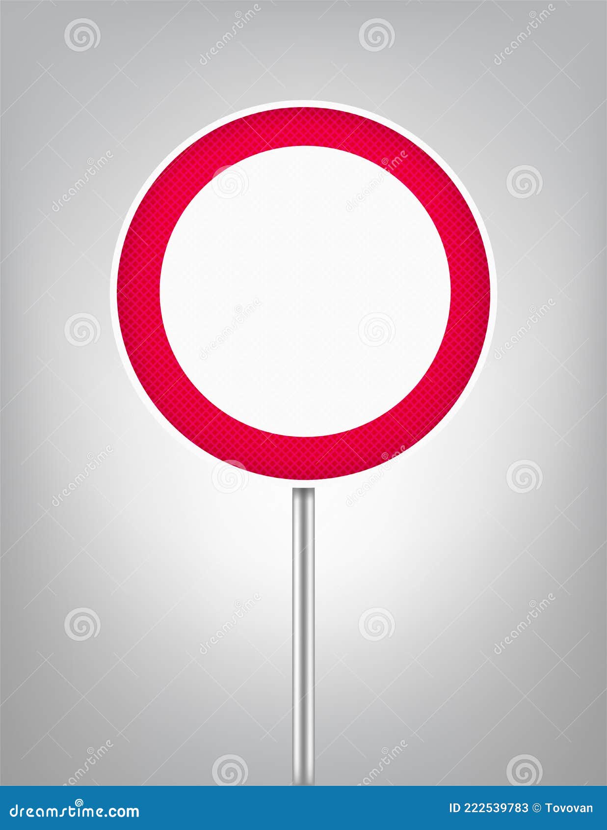 Circle road sign template stock vector. Illustration of sign - 222539783