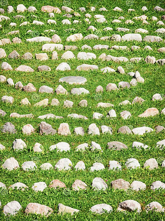 Circle of rocks stock photo. Image of gray, yard, nature - 32022710