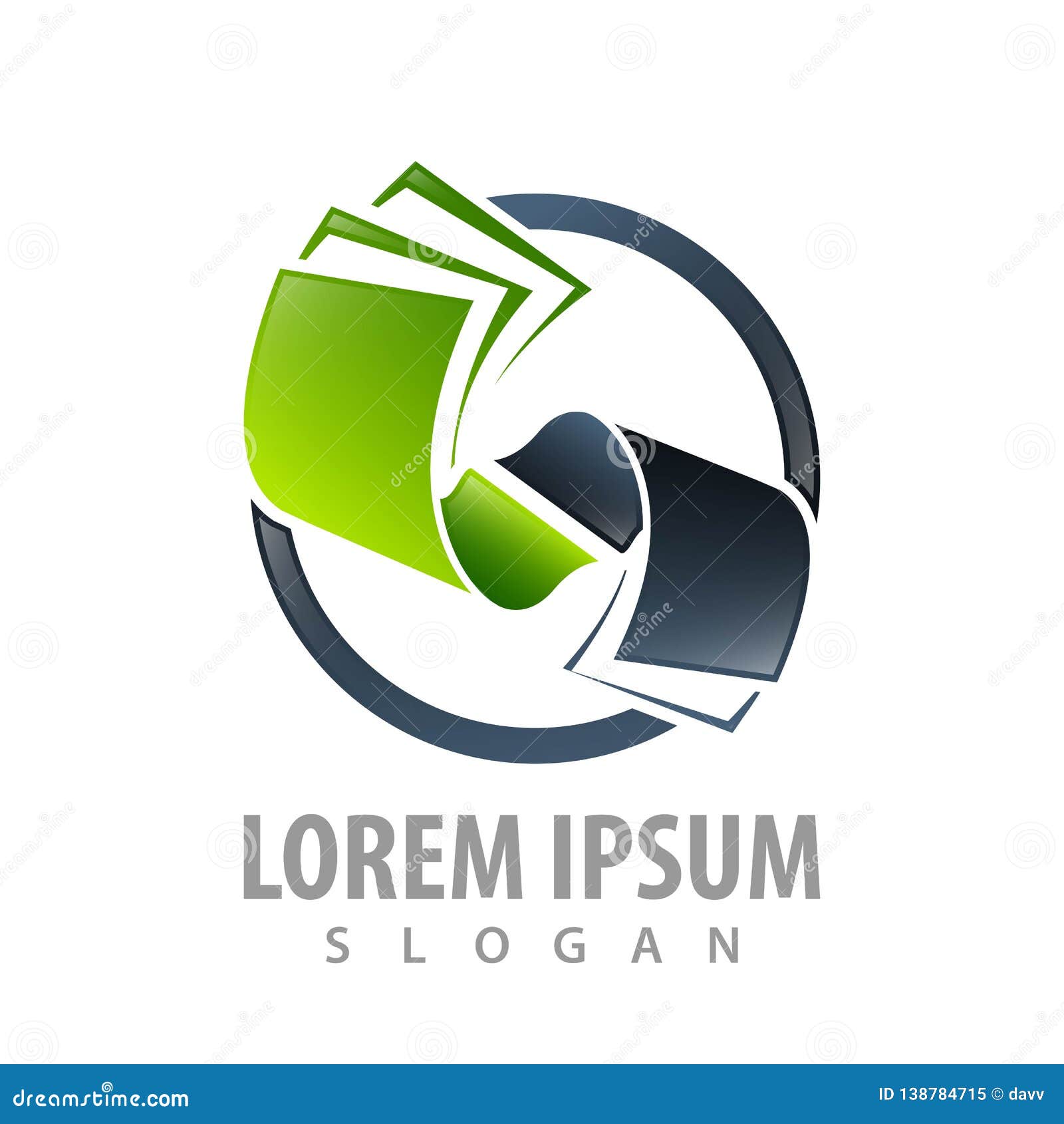 Circle Rolls Paper Logo Concept Design. Symbol Graphic Template Element ...