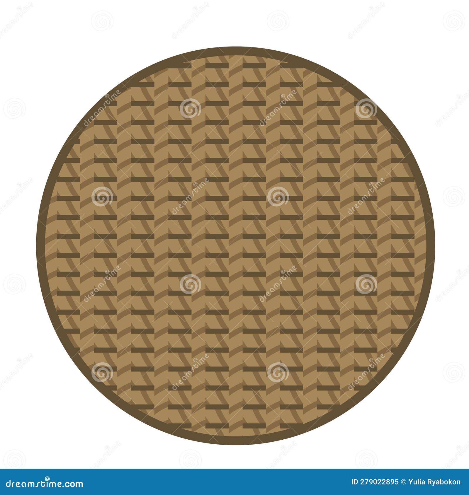 Circle Rope Icon Cartoon Vector. Natural Jute Stock Vector ...