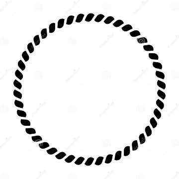 Circle of Rope Pattern. Ornamental Decorative Frame Stock Vector ...