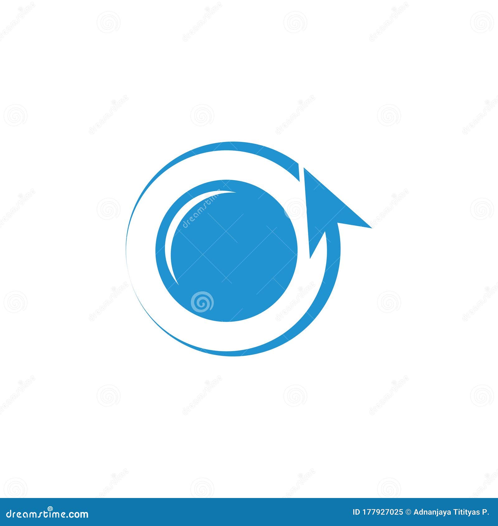 Circle Rotate Arrow Motion Logo Vector Stock Vector - Illustration of ...