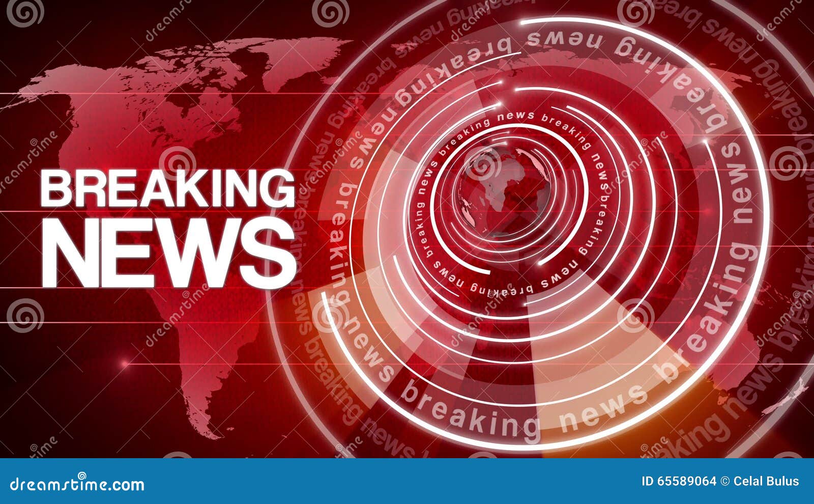 Circle Rotating Globe Breaking News Background 4k Stock Footage - Video ...