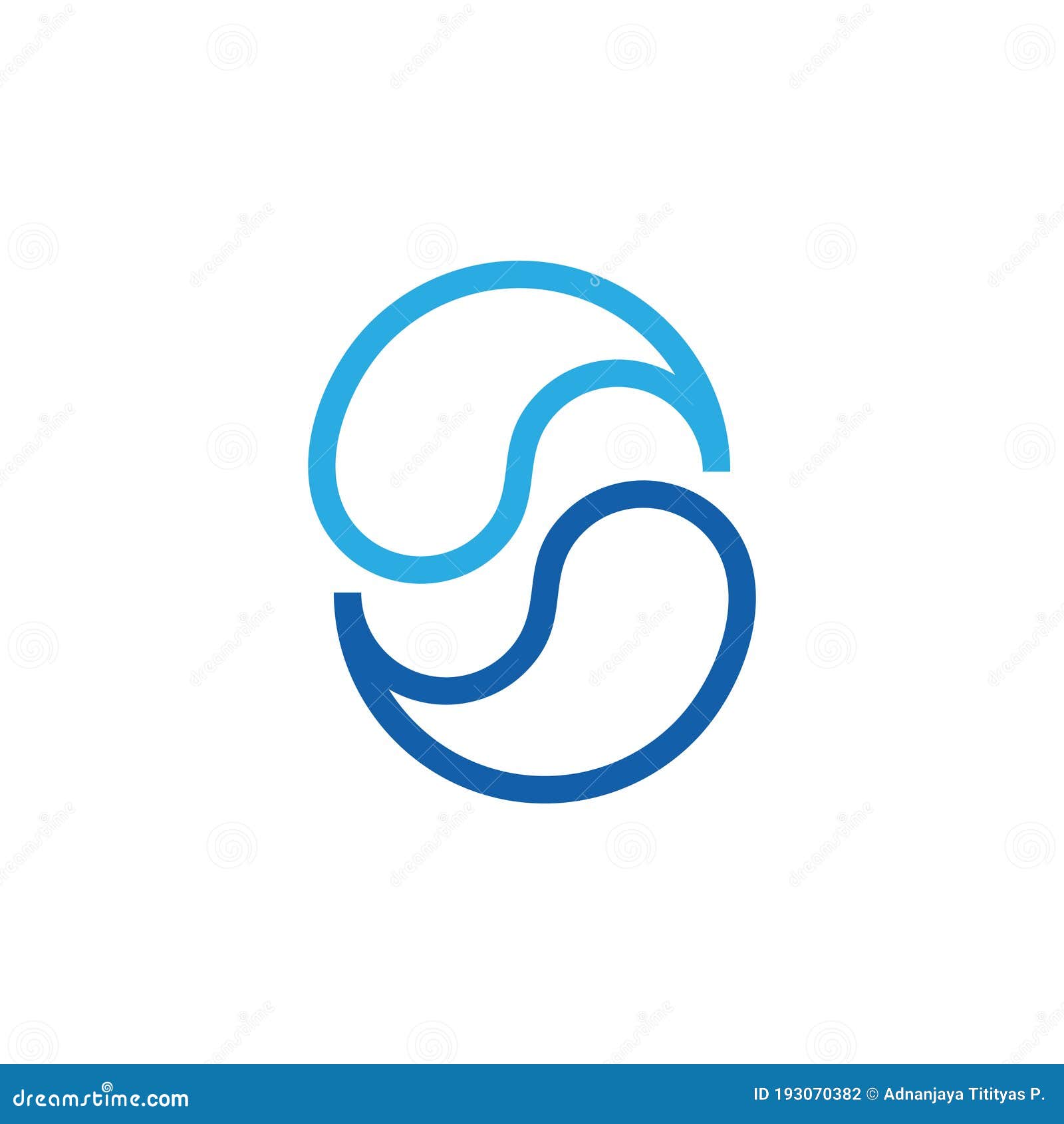 Circle Rotation Curves Object Circle Logo Vector Stock Vector ...