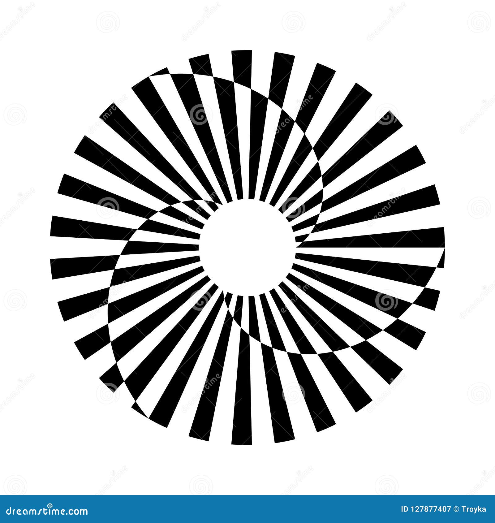 Circle Rotation Patterns. Abstract Shapes Cartoon Vector ...