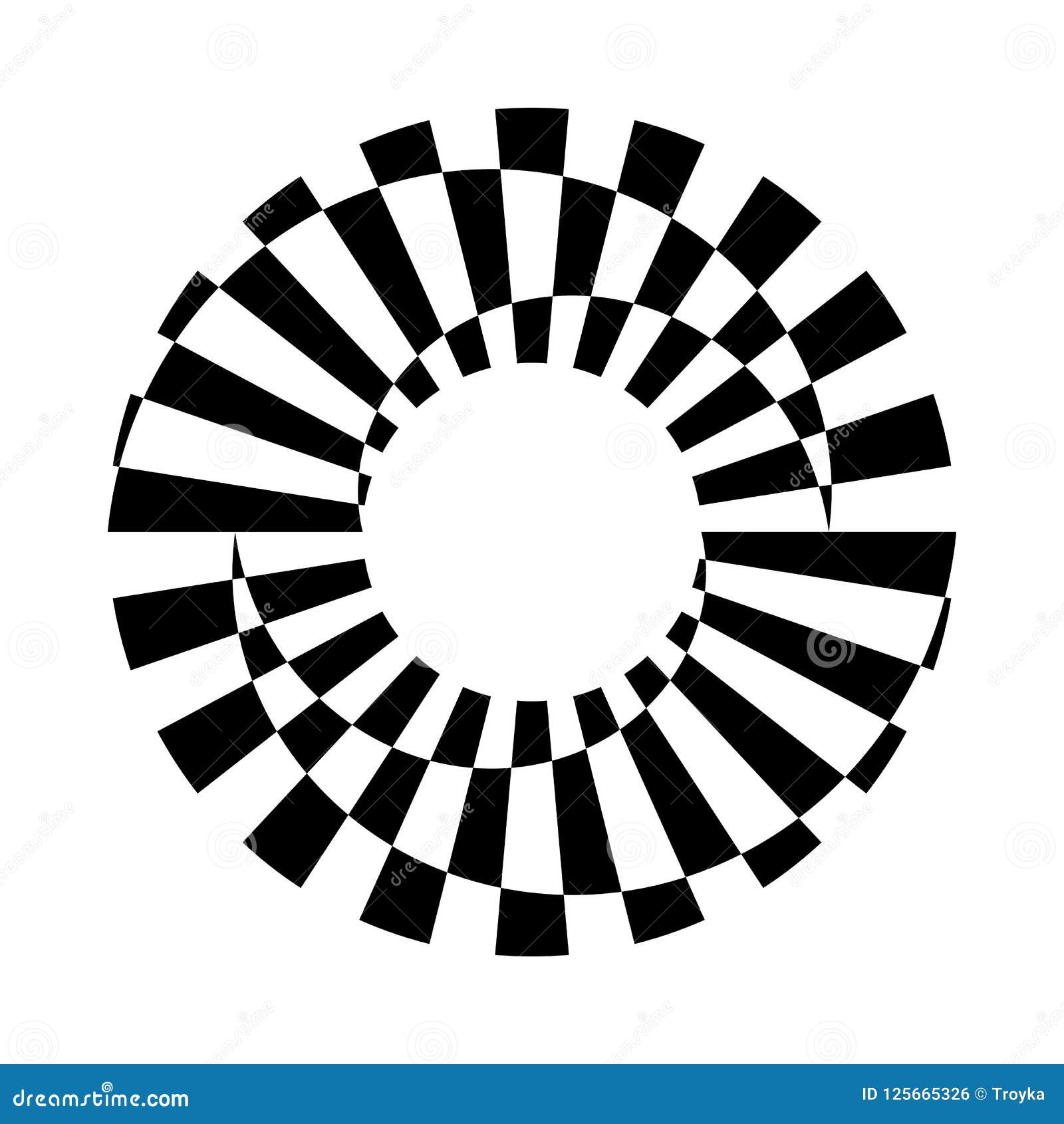 Circle Rotation Patterns. Abstract Shapes Cartoon Vector ...