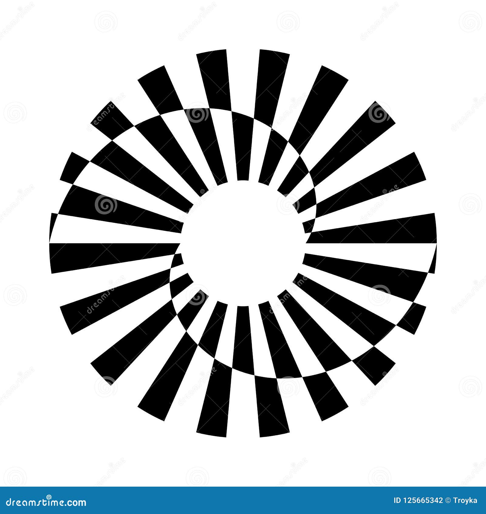 Circle Rotation Patterns. Abstract Shapes Cartoon Vector ...