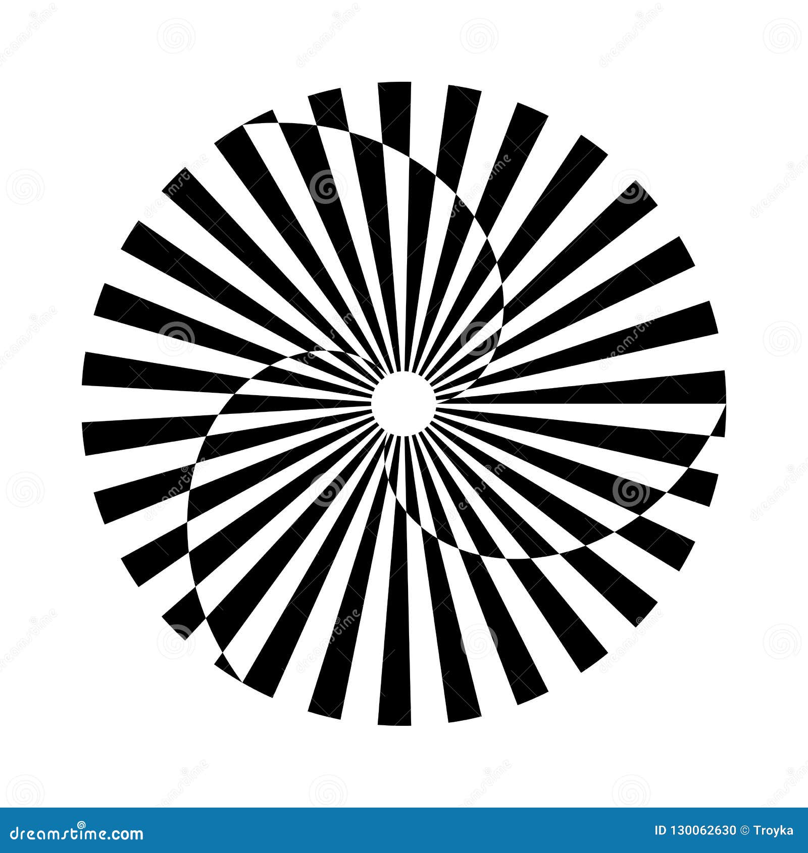 Circle Rotation Patterns. Abstract Shapes Cartoon Vector ...