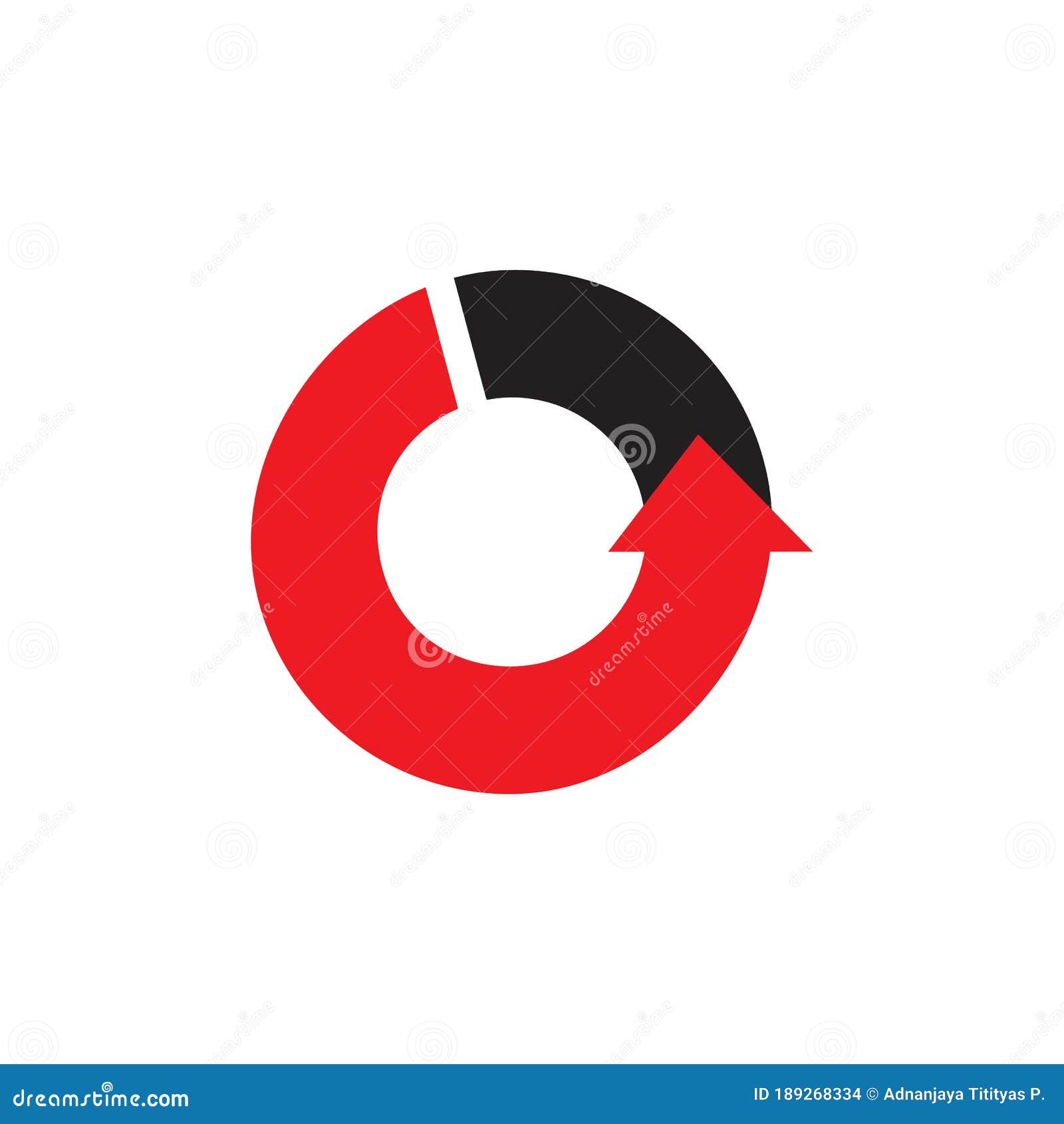 Circle Rotation Geometric Arrow Motion Symbol Logo Vector Stock Vector ...