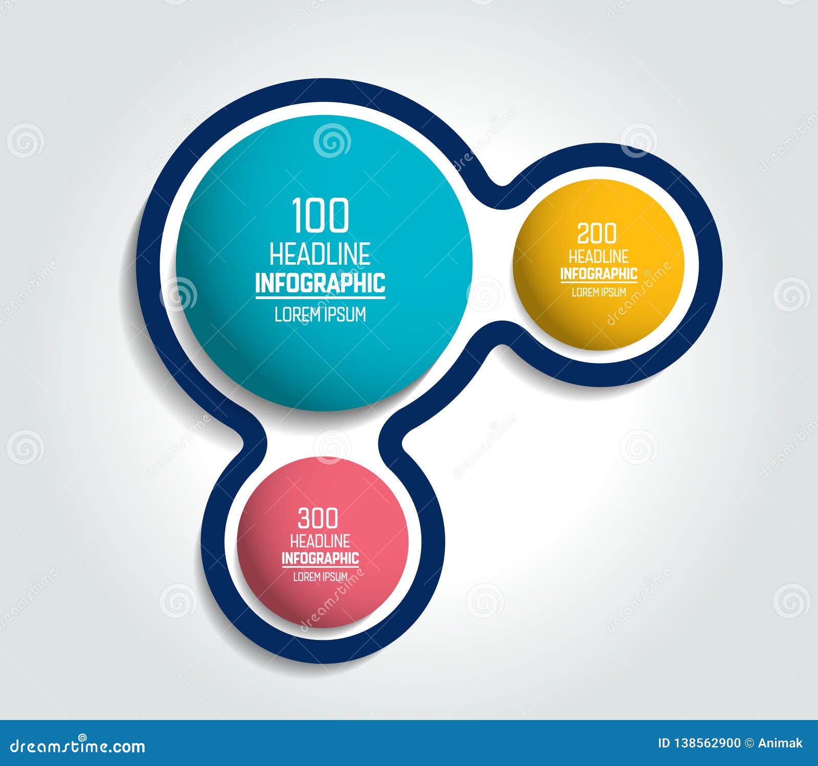 Circle, Round Chart, Scheme, Timeline, Infographic, Numbered Template ...