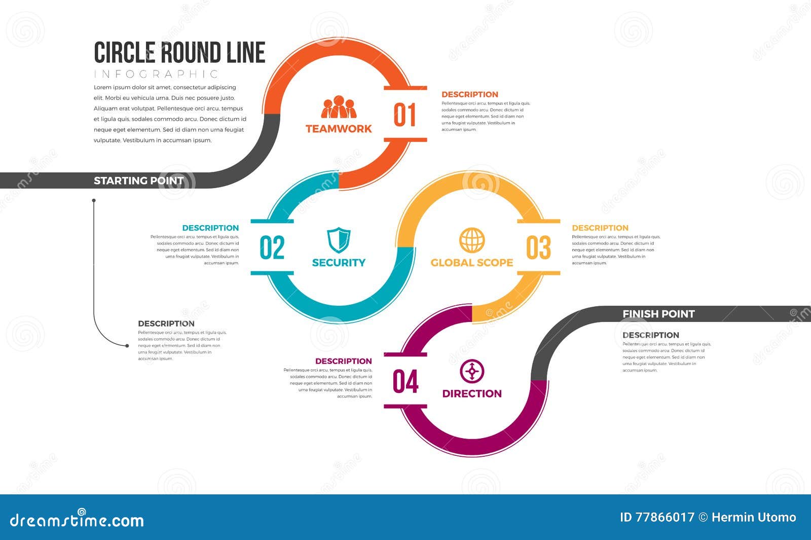 Set Of Round Line Construction Icons Vector Illustration ...