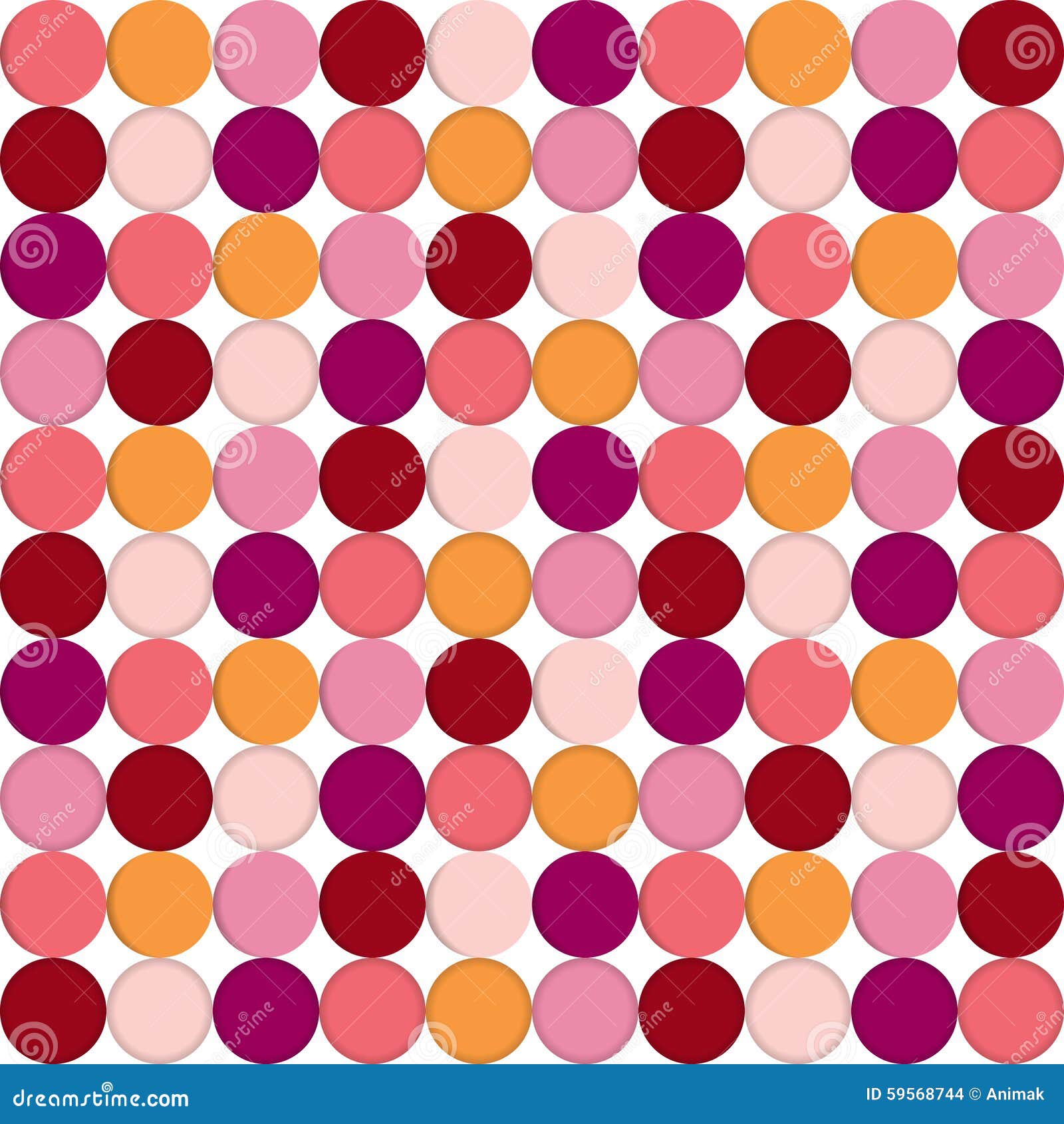 Circle, Round Seamless Pattern. Stock Vector - Illustration of graphic ...