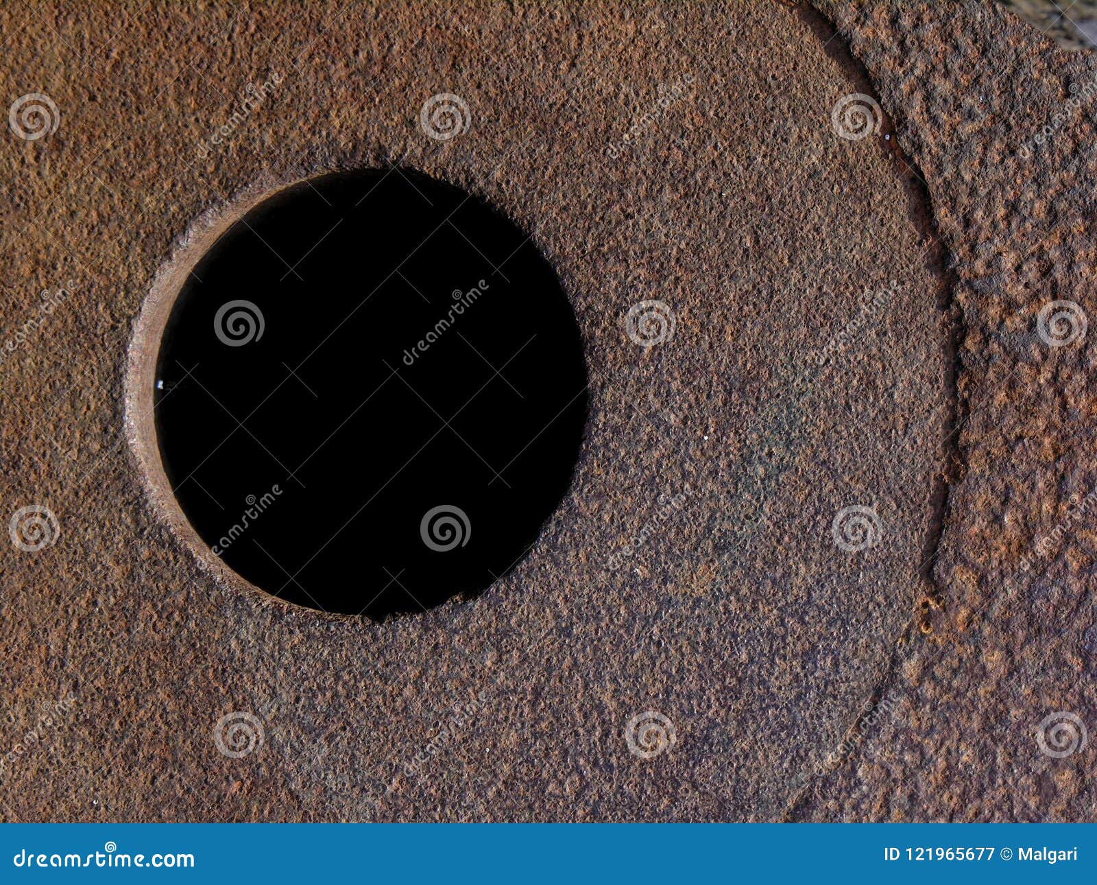 Circle of rust stock image. Image of hole, oxide, rust - 121965677