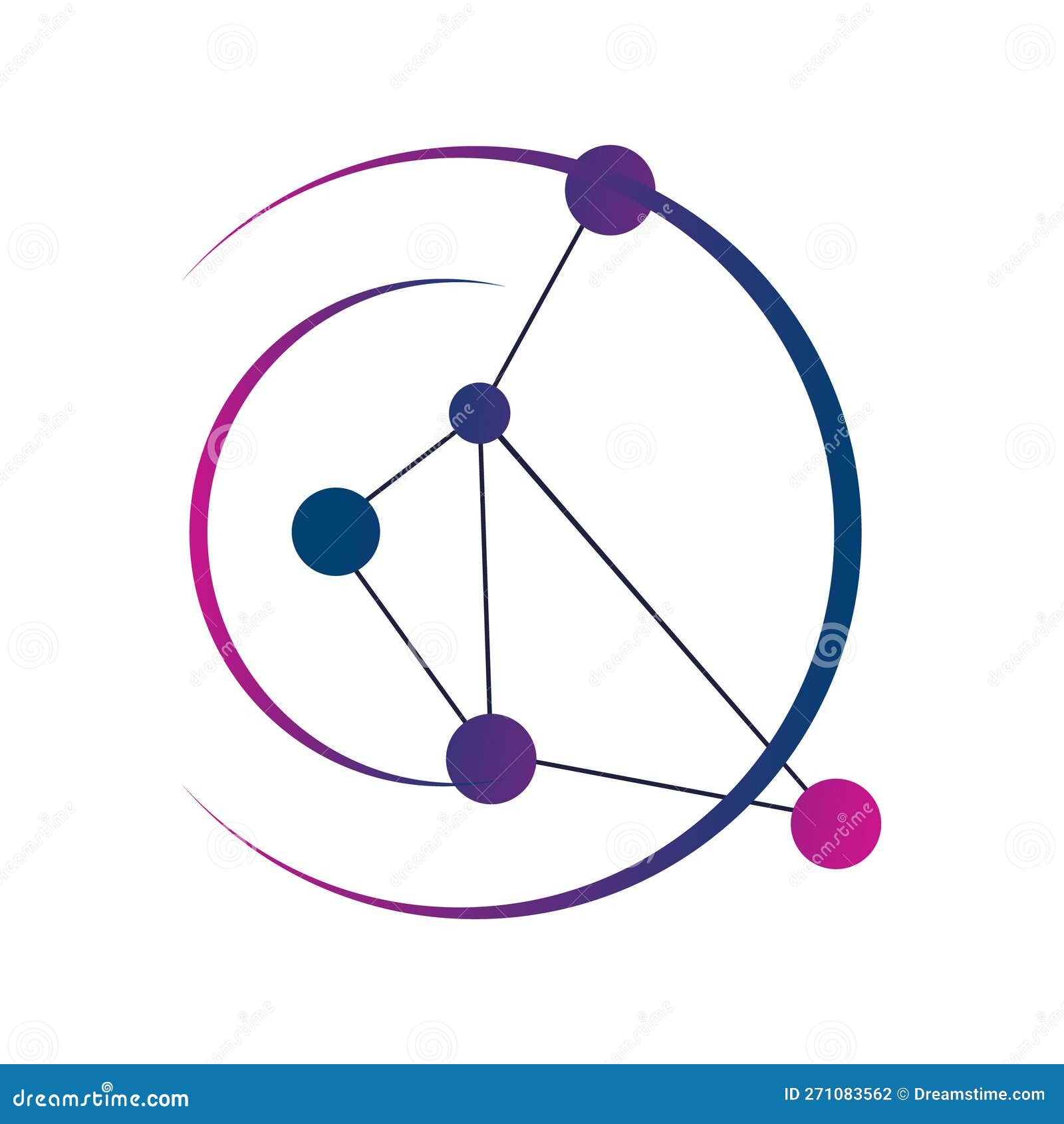 Satellite Rings Planet Orbit Logo Design Vector Illustrations Stock ...