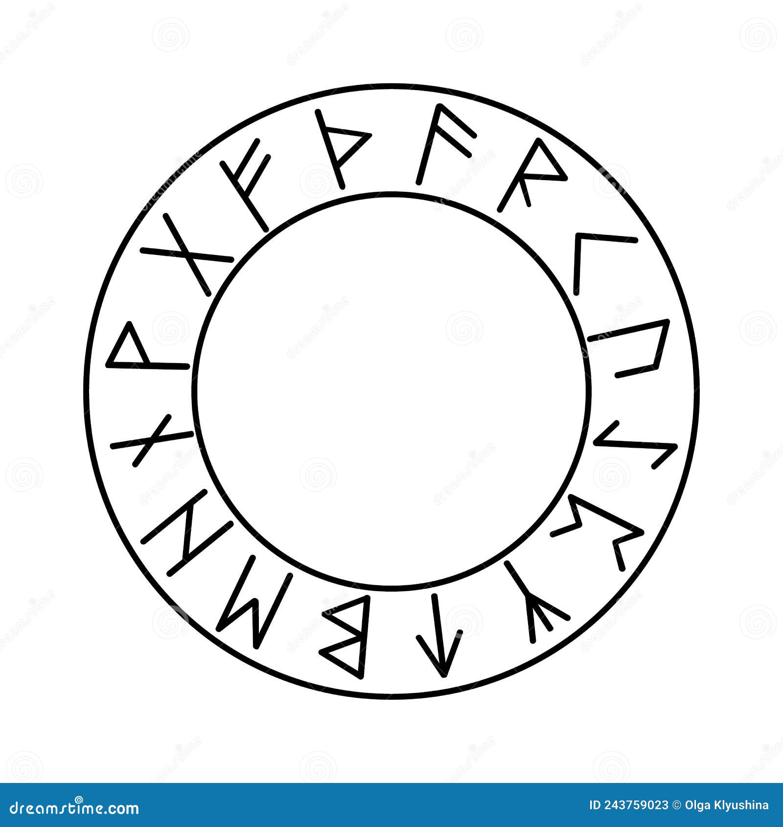 Runes Futhark Vikings Pagan Heathen Mythology Royalty-Free Stock Photo ...