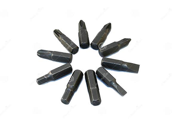 Circle of screwdriver bits stock photo. Image of builder - 661460