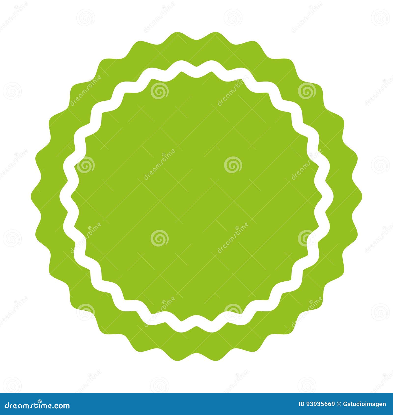 Circle seal emblem icon stock vector. Illustration of insignia - 93935669