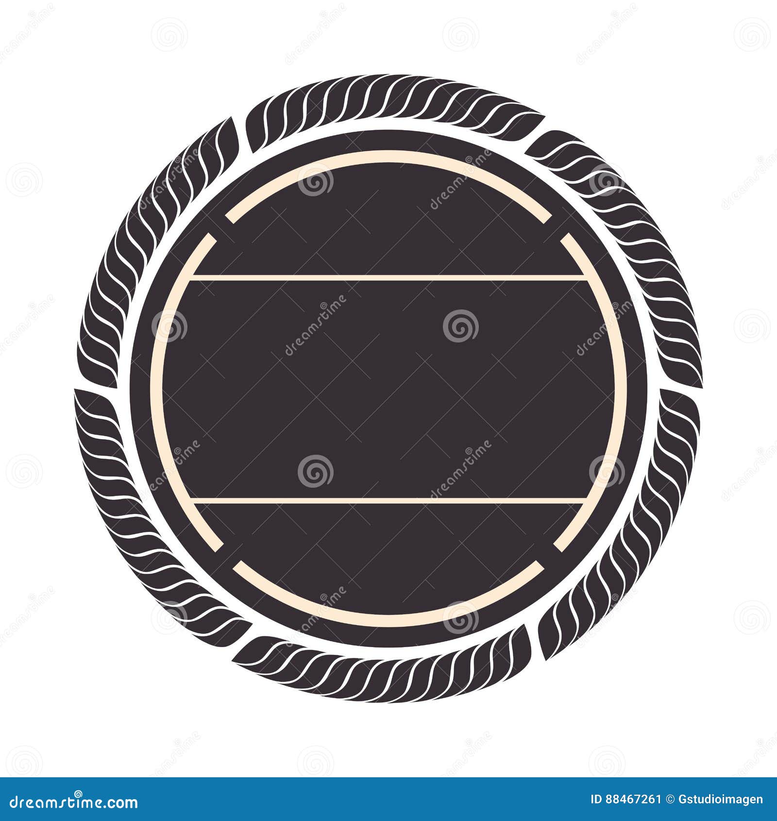 Circle seal stamp frame stock vector. Illustration of quality - 88467261