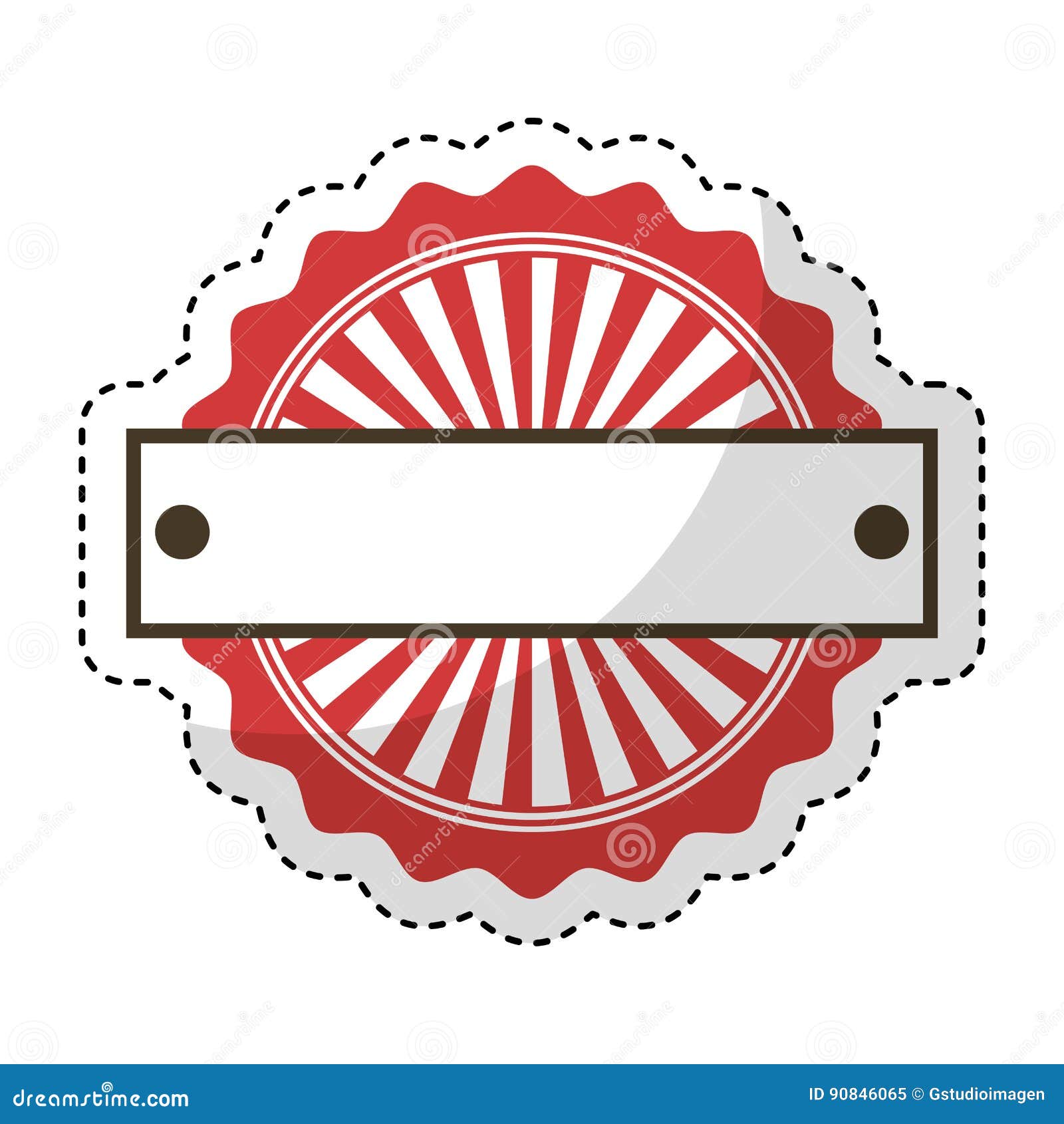 Circle seal stamp frame stock vector. Illustration of graphic - 90846065