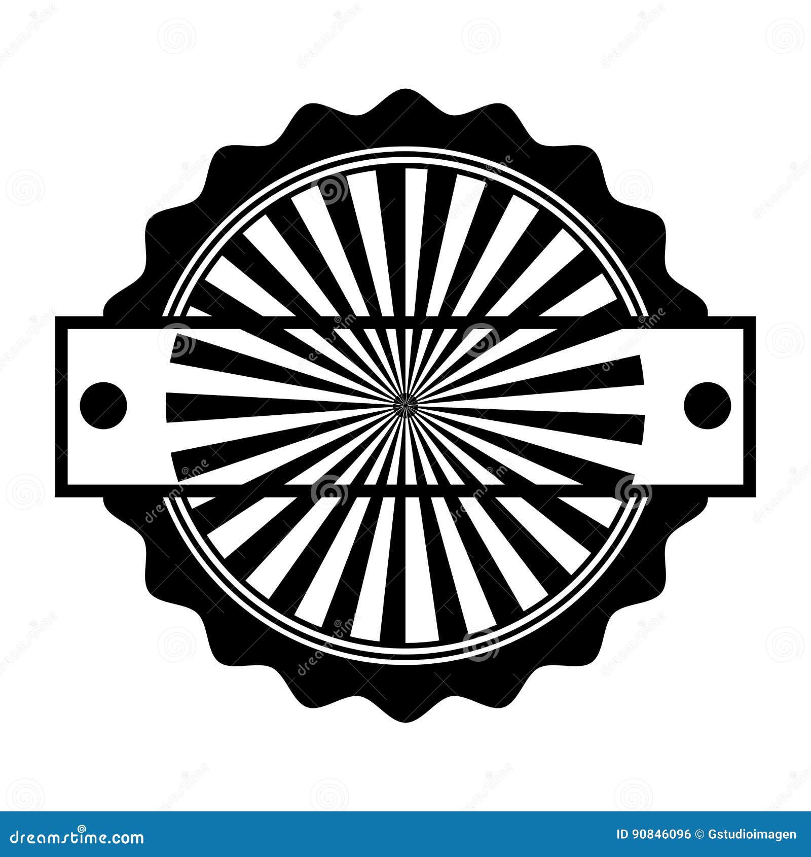 Circle seal stamp frame stock vector. Illustration of circle - 90846096